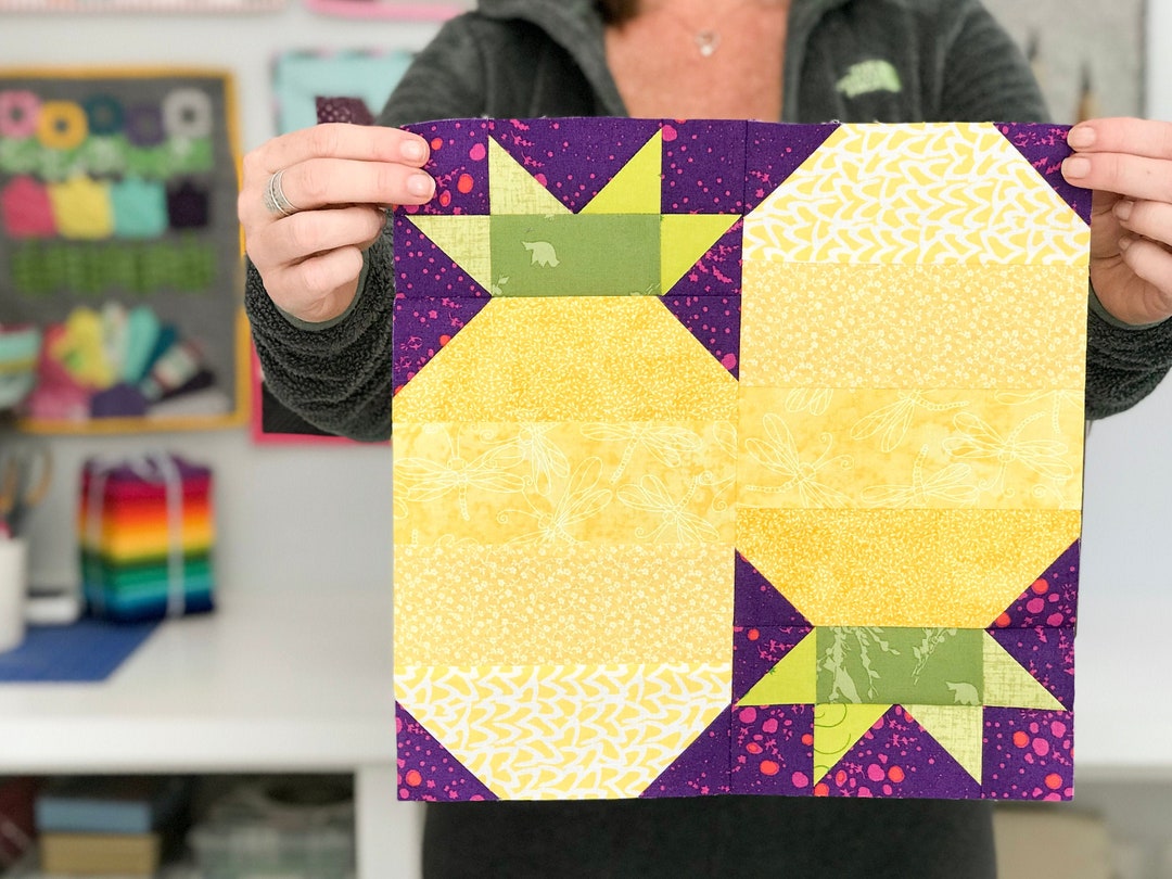 Pineapple Quilt Block Pattern - PDF Includes Instructions for 6 Inch ...