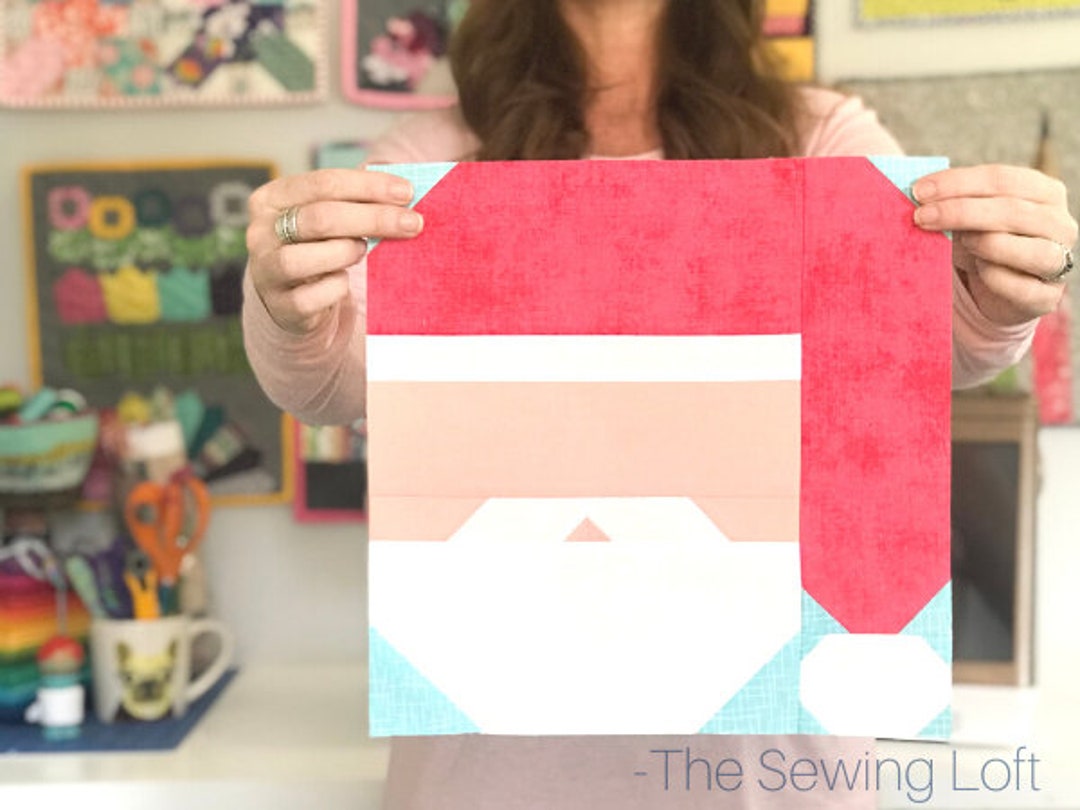 Santa Claus Quilt Block Pattern – 6 and 12 Inch (PDF Pattern) - Etsy