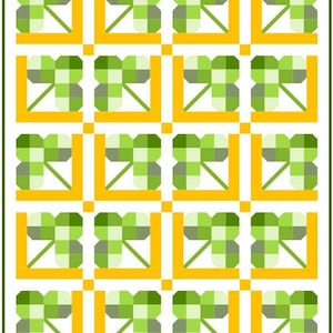 Shamrock Quilt Block Pattern - PDF Includes Instructions for 6 Inch and ...