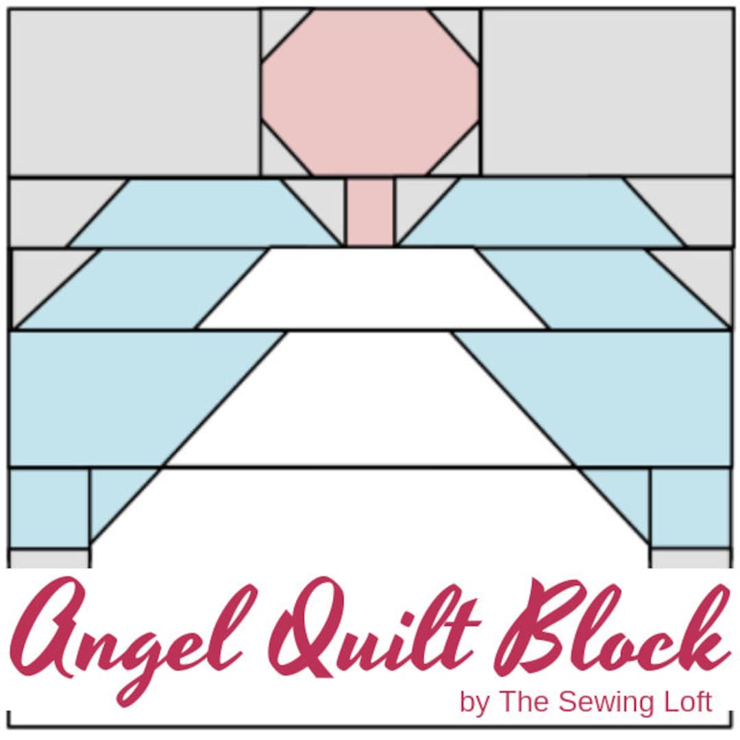 Angel Quilt Block Pattern - 6 and 12 Inch (PDF Pattern) - Etsy