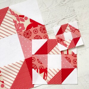 Pinwheel Star Quilt Block Pattern - PDF Includes Instructions for 3 ...