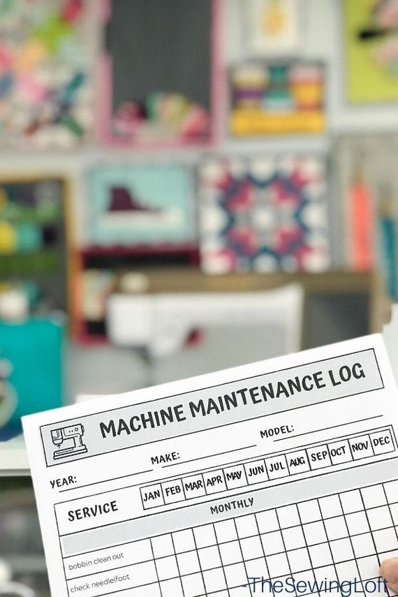 Machine Maintenance Log Printable Pack pdf Download - Etsy UK