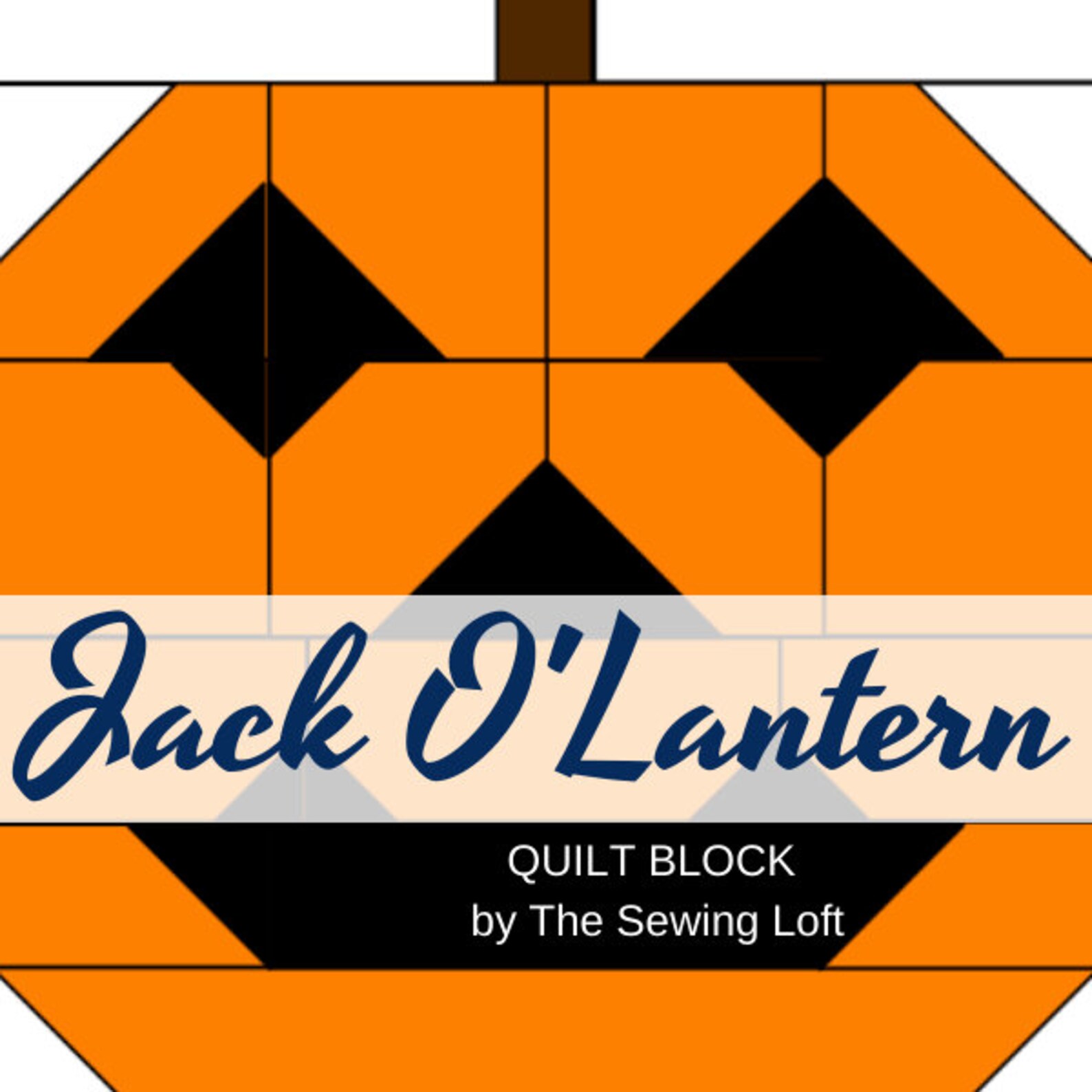 Jack O'lantern Quilt Block Pattern - PDF Includes Instructions for 6 ...