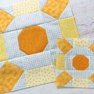 Sunburst Quilt Block Pattern - PDF Includes Instructions for 6 Inch and ...