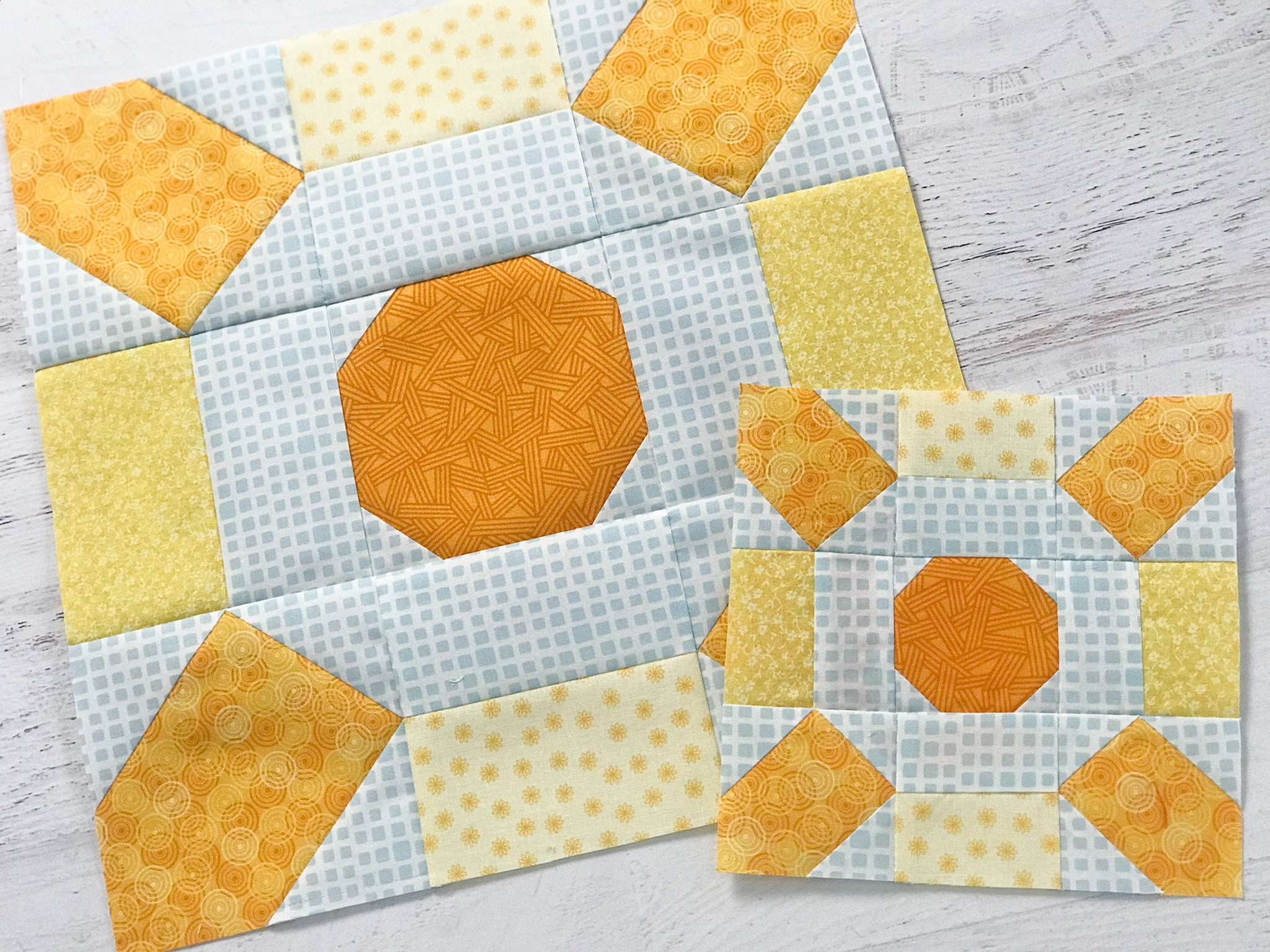 Sunburst Quilt Block Pattern - PDF Includes Instructions for 6 Inch and ...