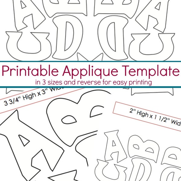 Applique Template - Etsy