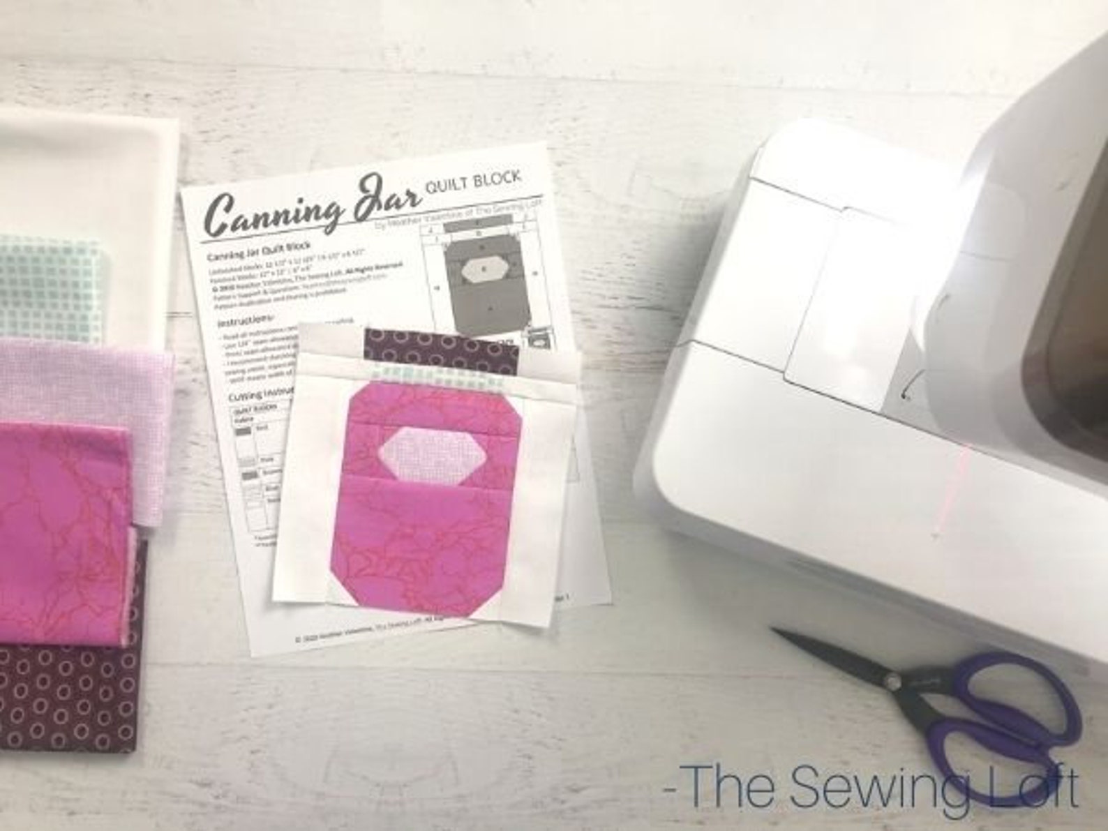 Canning Jar Quilt Block Pattern PDF Includes Instructions | Etsy