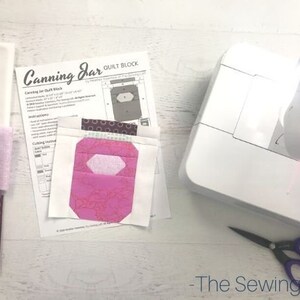 Canning Jar Quilt Block Pattern - PDF Includes Instructions for 6 Inch ...