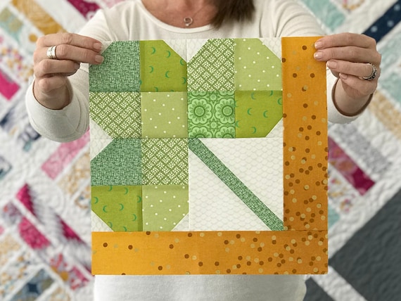Shamrock Quilt Block Pattern PDF Includes Instructions for 6 | Etsy