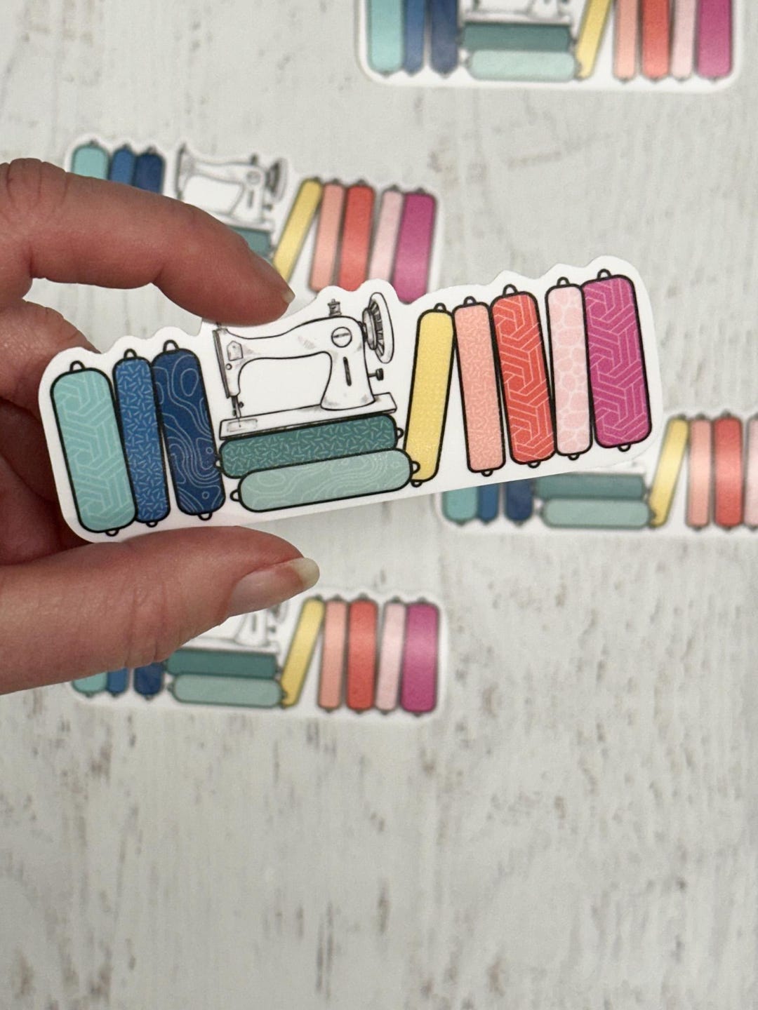 Fabric Bolts Sticker Quilting Sticker Sewing Sticker Waterbottle ...