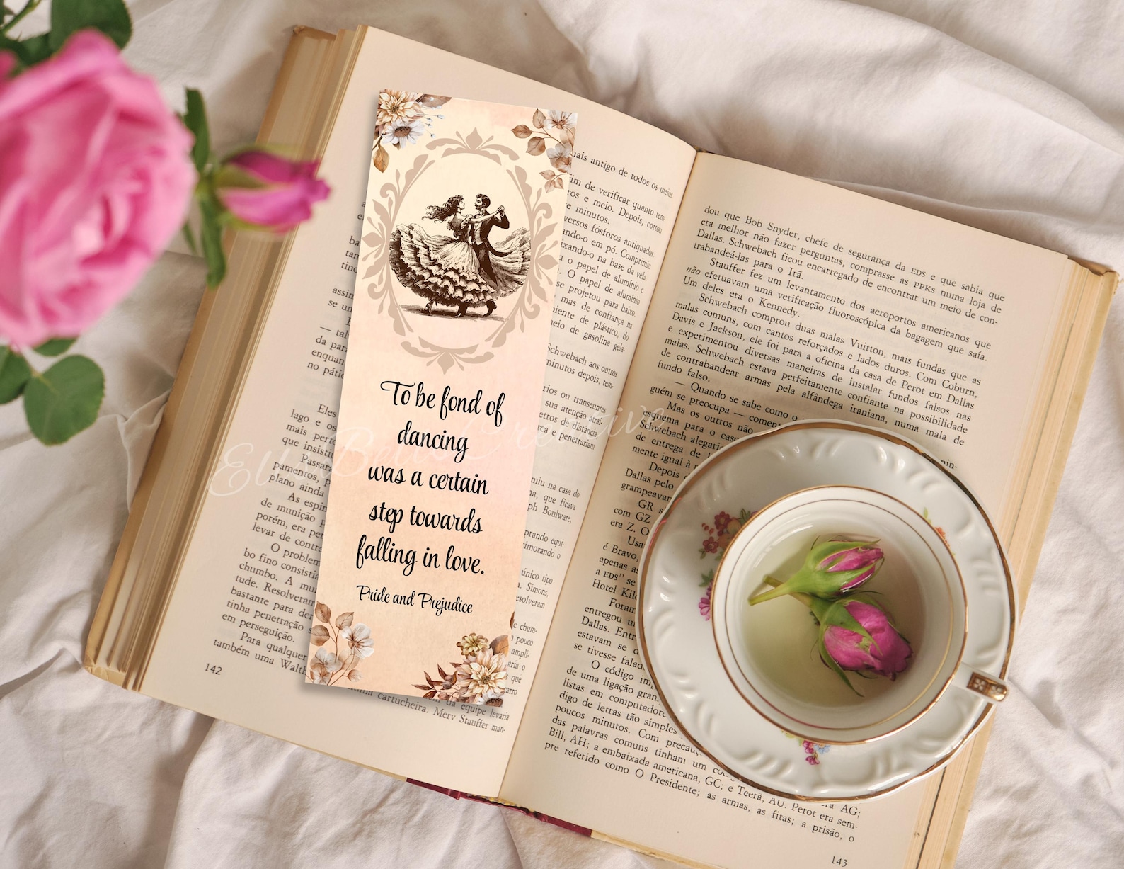 Jane Austen Quotes Printable Bookmarks, Set of 4, Digital Download ...