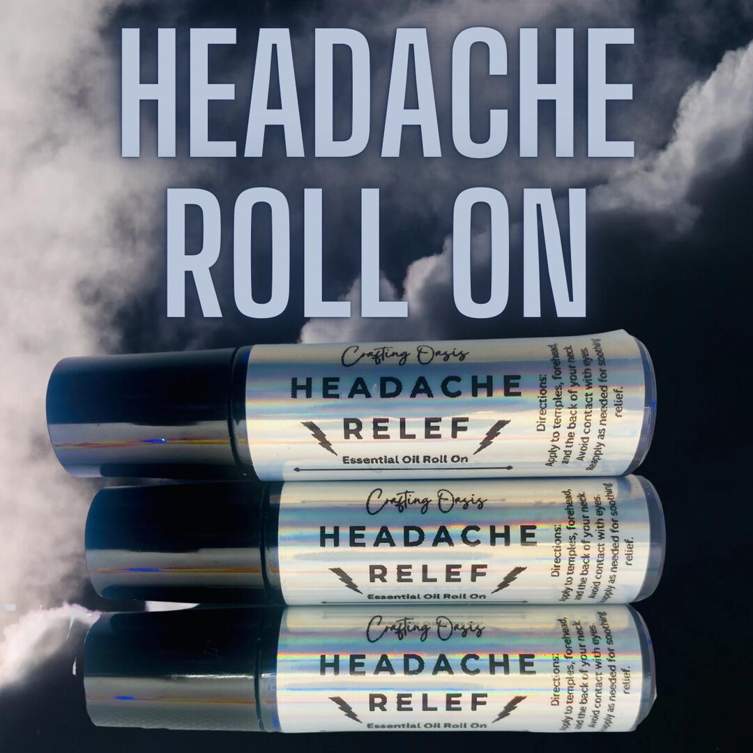 Migraine & Tension Headache Roll-on - Etsy