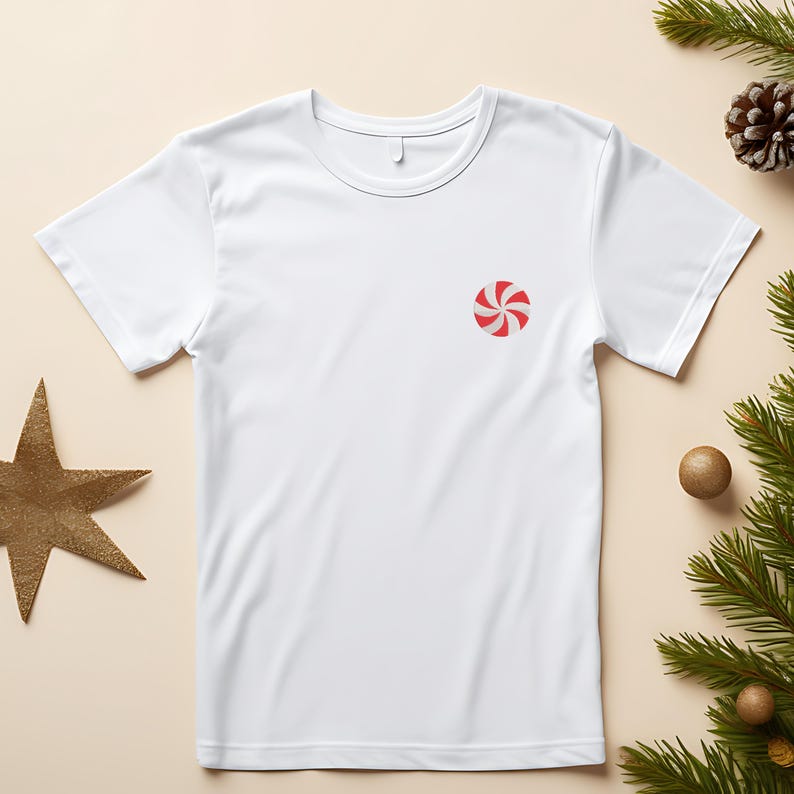 Peppermint Candy Silhouette Embroidery Design. Christmas Peppermint ...