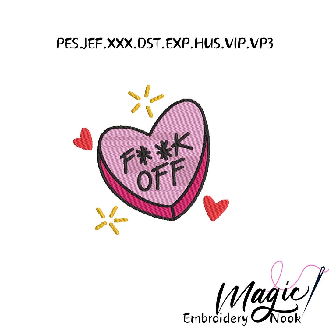 Cheeky F* off Embroidery Design. Cheeky Embroidery Design. Funny ...