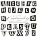 Magazine Cutout Alphabet Embroidery Bundle. Retro Letter Embroidery ...