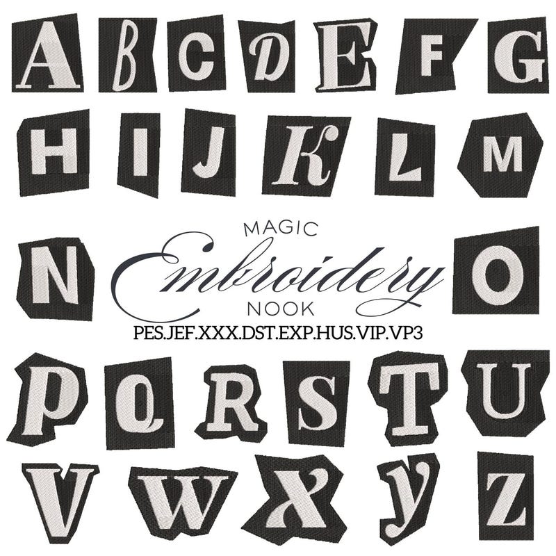Cutout Magazine Letters - Etsy