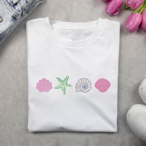 Seashell Bundle Digital Embroidery Design. Silhouette Embroidery Design ...