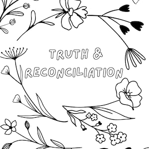 Truth and Reconciliation, Orange Shirt Day, Indigenous, Coloring Pages ...