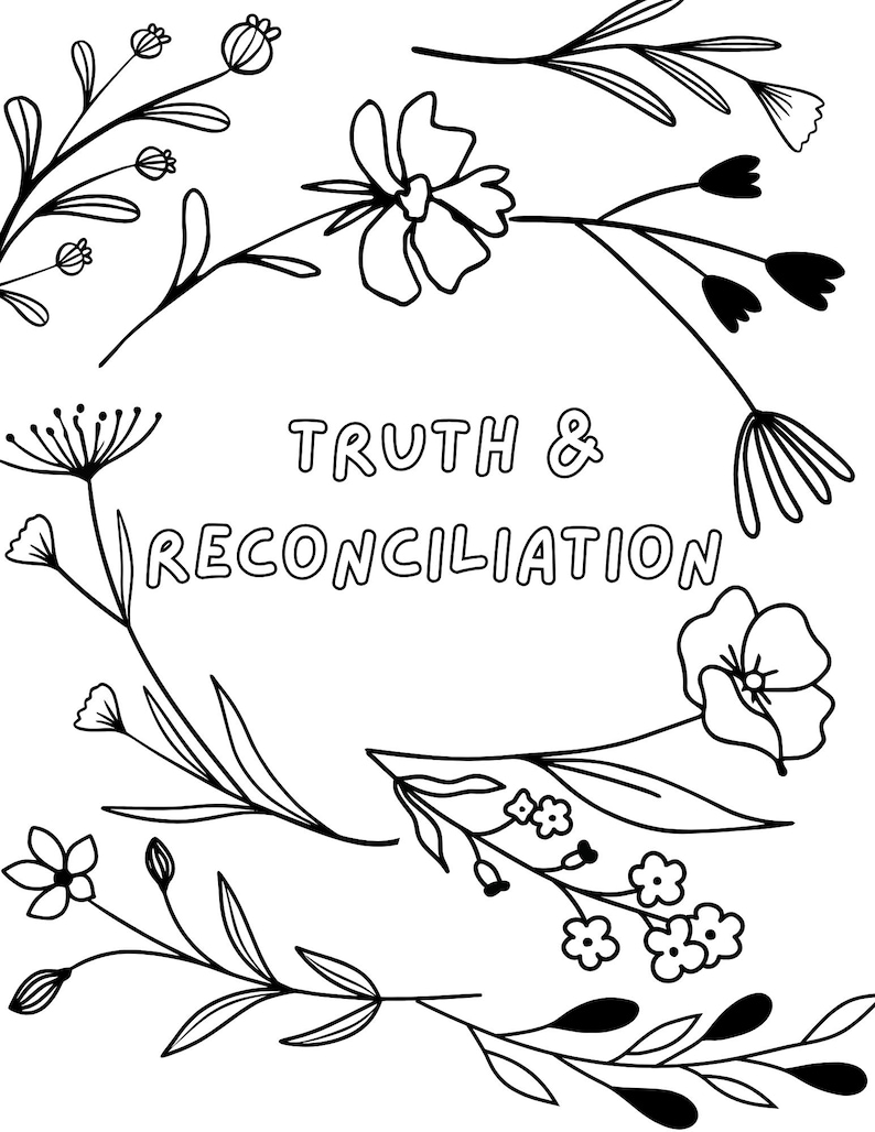 Truth and Reconciliation, Orange Shirt Day, Indigenous, Coloring Pages ...