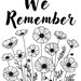 Remembrance Day Coloring Pages, Lest We Forget, November, Poppy ...