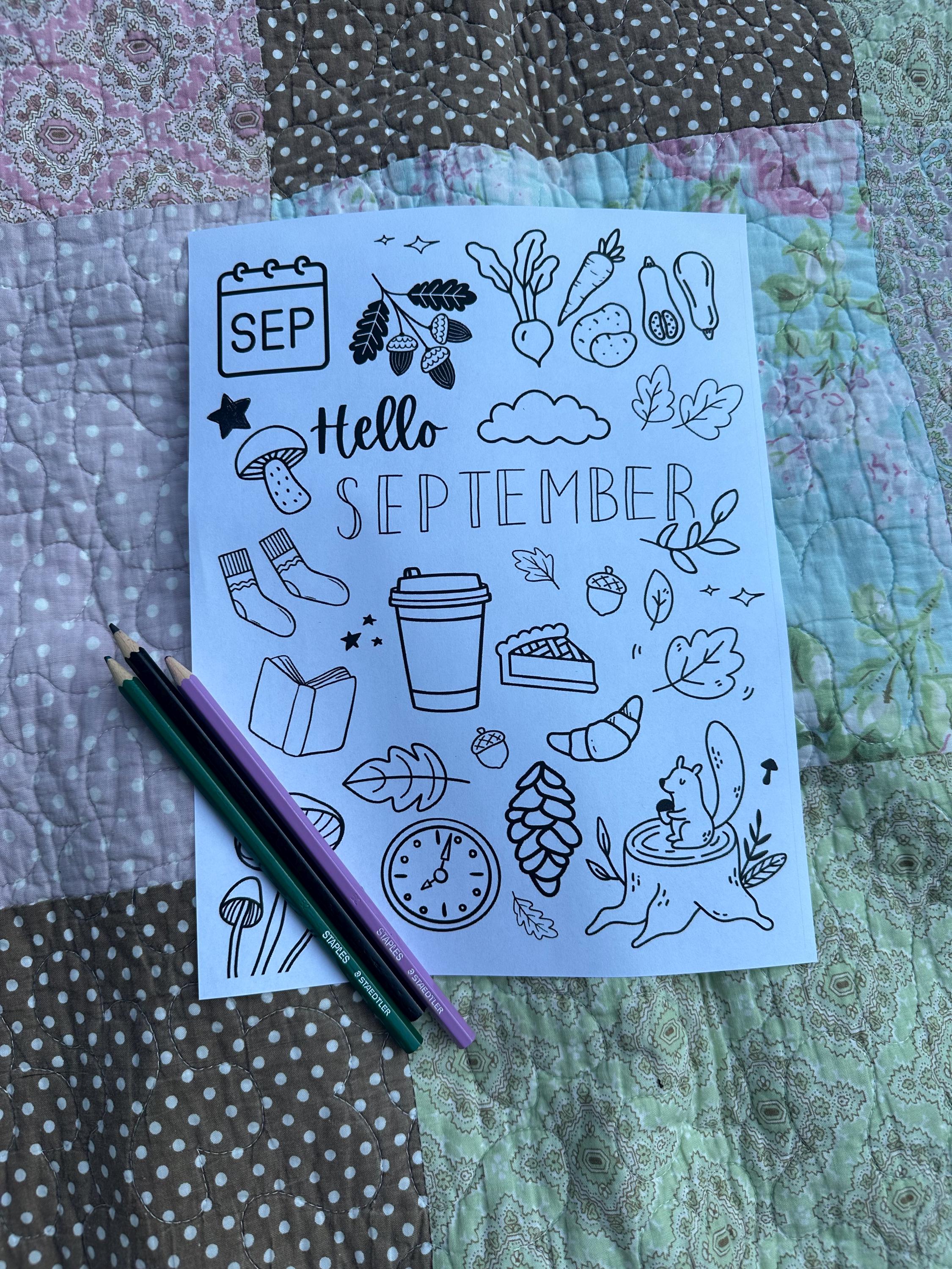 Fall Coloring Pages, Autumn, September, October, Educational, Classroom ...