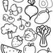Set of 4, Food Colouring Pages, Fruit, Vegetables, Food Groups, Kids ...
