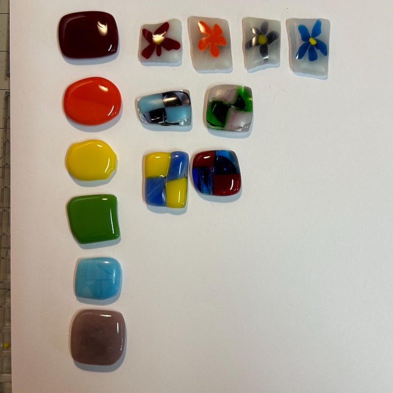 Fused Glass Magnets - Etsy