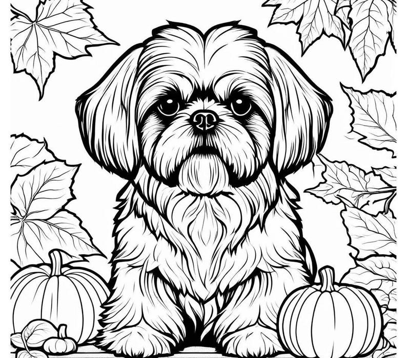 Dogs in the Fall Coloring Pages, You Can Enjoy the Top 20 Most Popular ...
