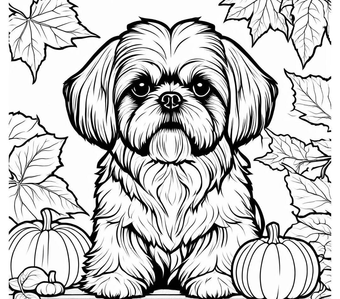 Dogs in the Fall Coloring Pages, You Can Enjoy the Top 20 Most Popular ...