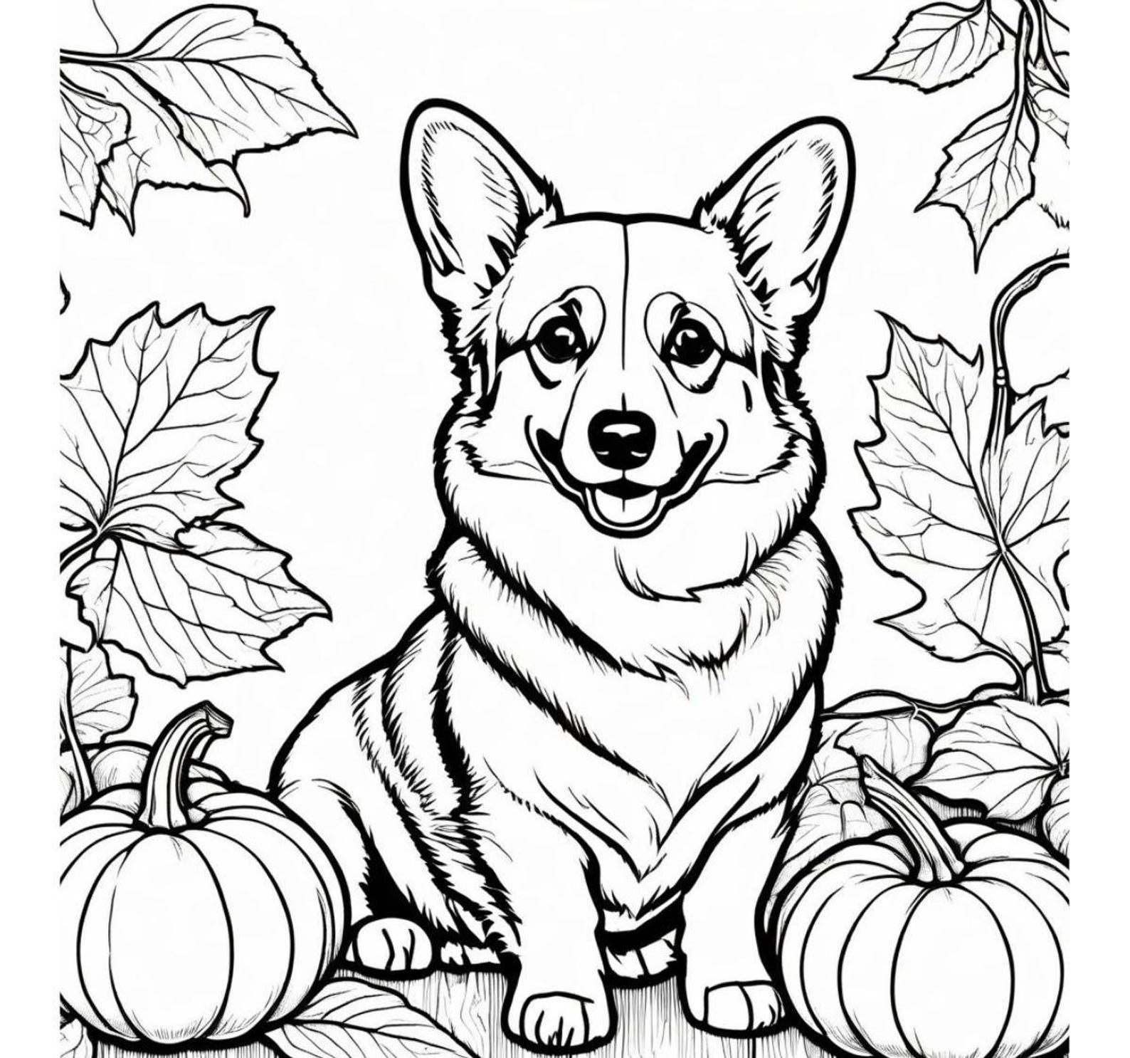 Dogs in the Fall Coloring Pages, You Can Enjoy the Top 20 Most Popular ...