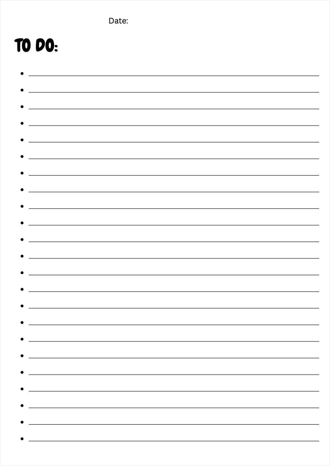 Printable To-do List - Digital Download Planner - Daily Task Organizer ...