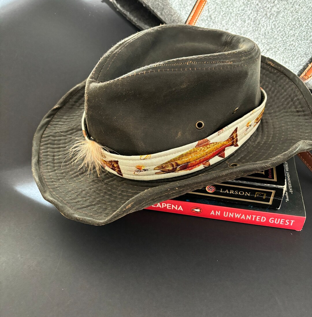 Fishing Hat Band for Your Battered Old Fishing Hat, Hat Band. Removable ...