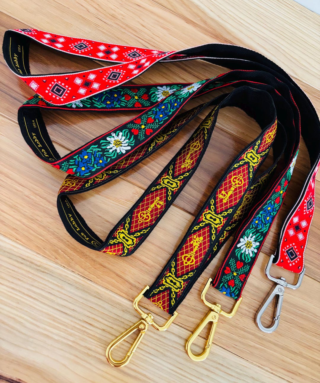 Iconic Lanyard Choices EDELWEISS ROCKABILLY STEAMPUNK Badge or Key ...