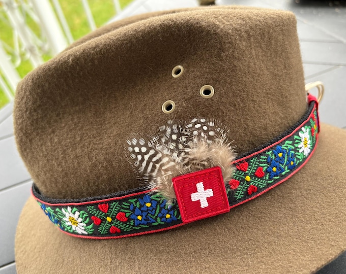 Austrian Bavarian Vintage Brown Zapf Gasteiner Top Hat, Wool, Cord - Etsy