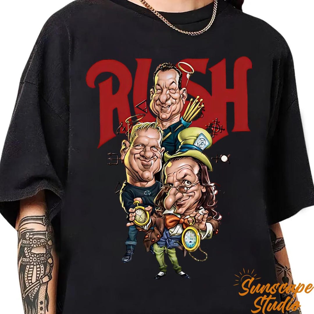 Rush Shirt, Classic Rock Band Tee, Vintage Rush Merch, Progressive Rock ...