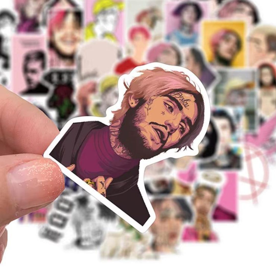 Lil Peep Stickers Pack Rapper Vinyl Decals Set Music Stickers Gift for ...