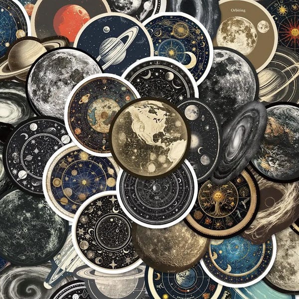 Space Vinyl Sticker - Etsy