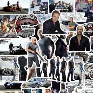 Fast and Furious Stickers Pack Set of 50 High-quality Vinyl Stickers ...