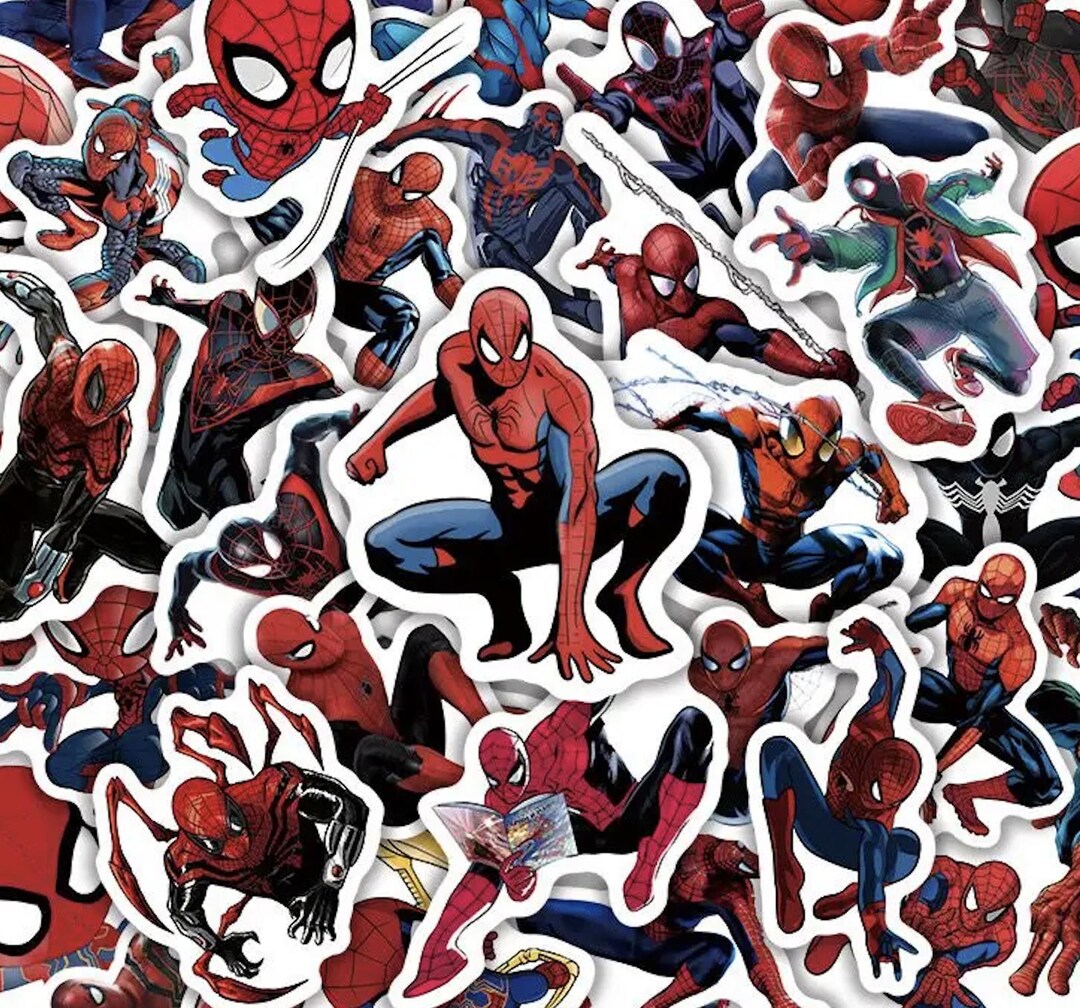 Spider Man Stickers Pack Vinyl Decals Stickers for Kid Fan Geek Water ...