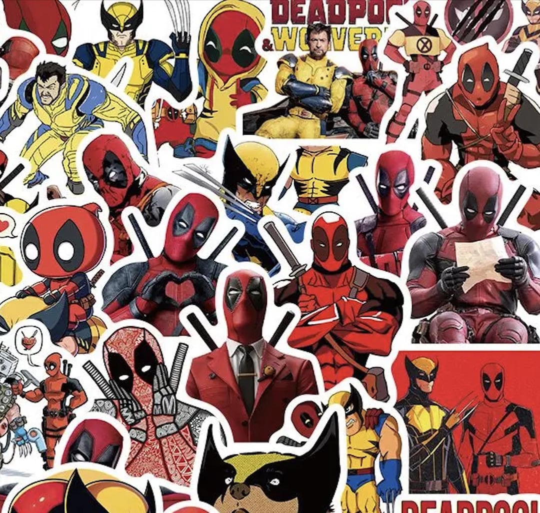 Deadpool & Wolverine Sticker Pack Superheroes Stickers Funny, Bold, and ...