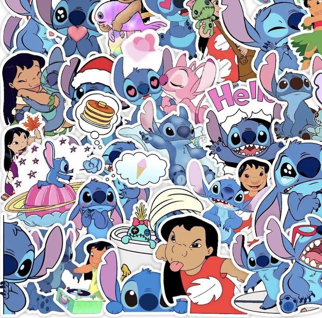 Lilo and Stitch Sticker Pack Ohana Means Family Cute Playful Hawaiian ...