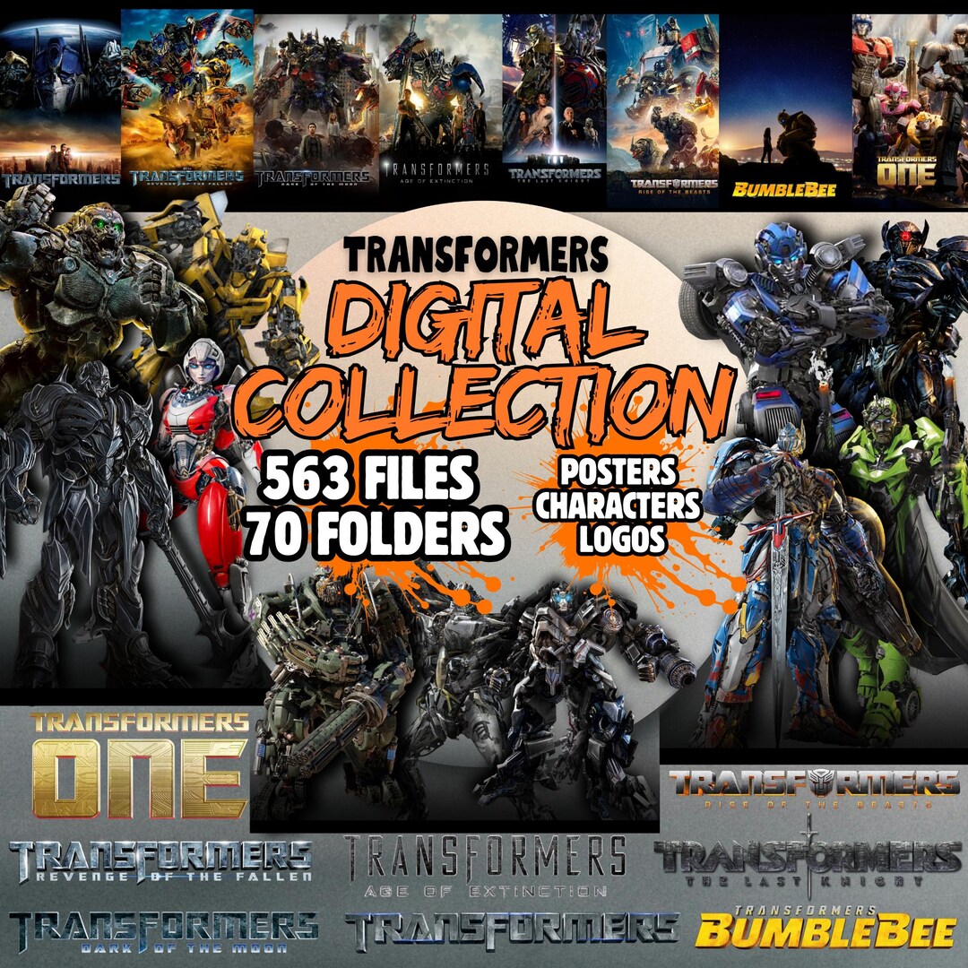 Transformers Movie Collection: PNG Characters, Posters, Logos (digital ...