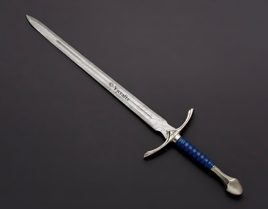 Hand Forged, Custom Damascus Steel Sword 35 Inches, Full Tang, Lotr ...
