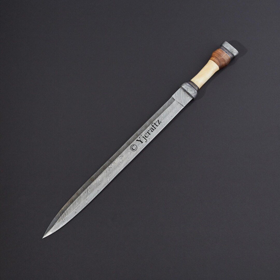 Hand Forged, Custom Damascus Steel Sword 30 Inches, Gladius Swords ...