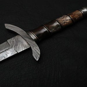 Hand Forged, Custom Damascus Steel Sword 30 Inches, Full Tang, Vikings ...