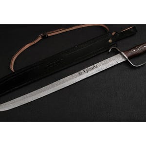 Hand Forged, Custom Damascus Steel Sword 30 Inches, Full Tang, Vikings ...