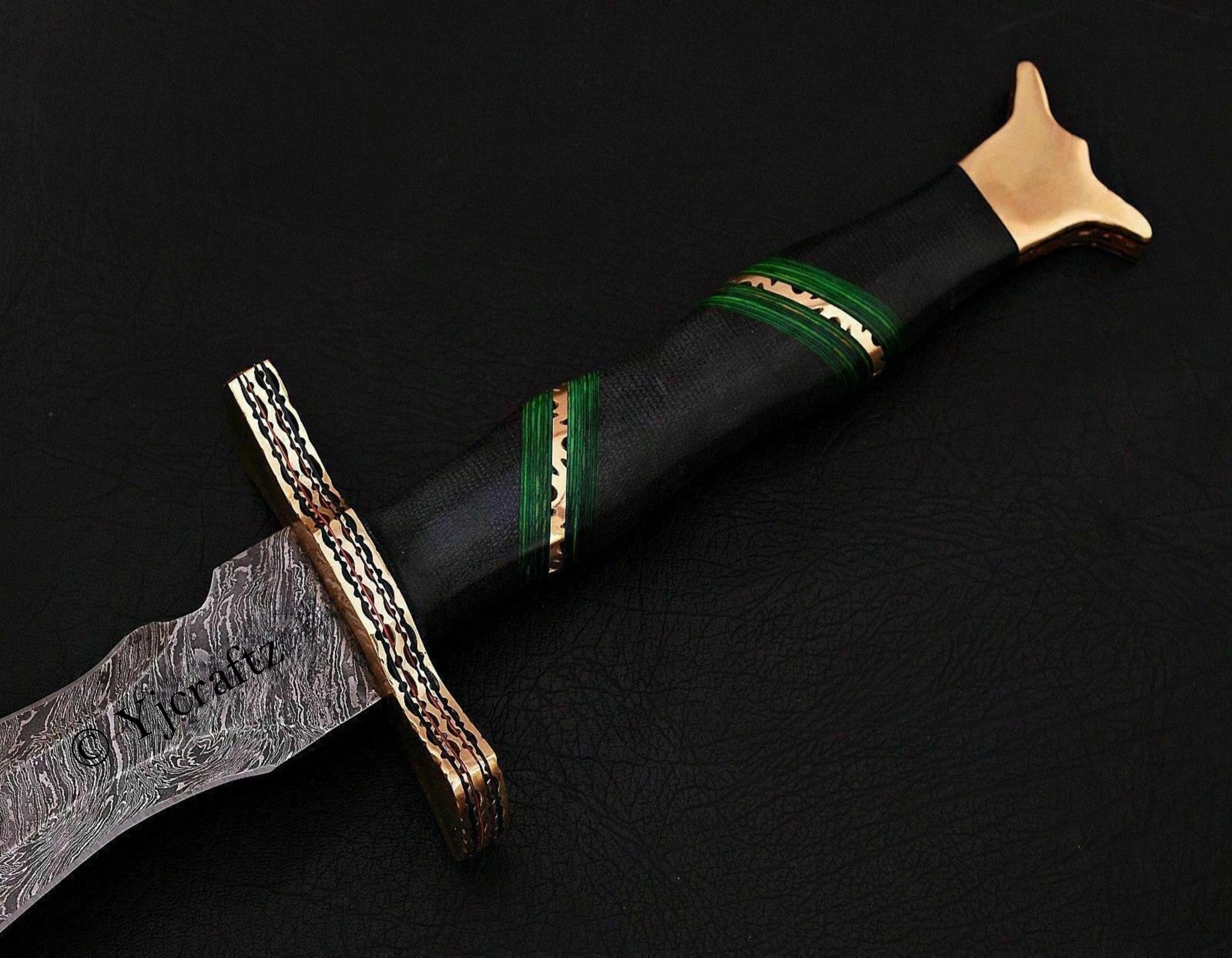 Hand Forged, Custom Damascus Steel Sword 30 Inches, Kris Blade, Keri ...