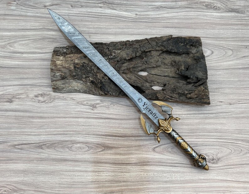 Hand Forged, Custom Damascus Steel Sword 35 Inches, Full Tang, Vikings ...