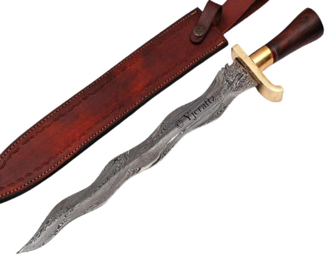 Hand Forged, Custom Damascus Steel 24 Inches, Kris Blade, Keri ...