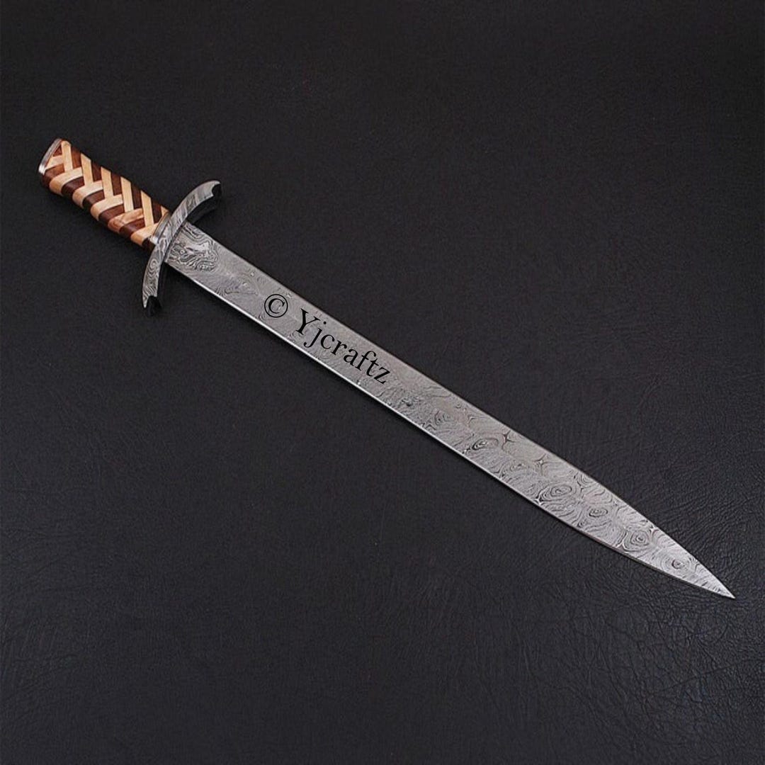 Hand Forged, Custom Damascus Steel Sword 29 Inches, Viking Swords, Kris ...